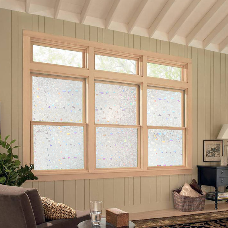 CottonColors Window Privacy Film 3D Rainbow Window Film Decorative Win ...