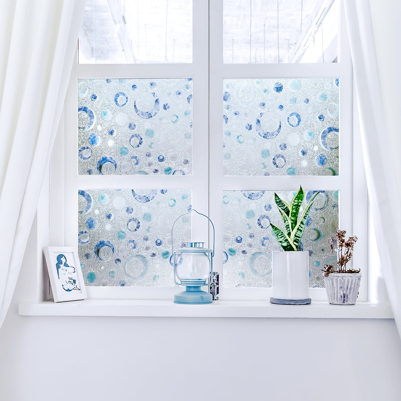 CottonColors Stained Glass Window Film Window Privacy Film Decorative ...